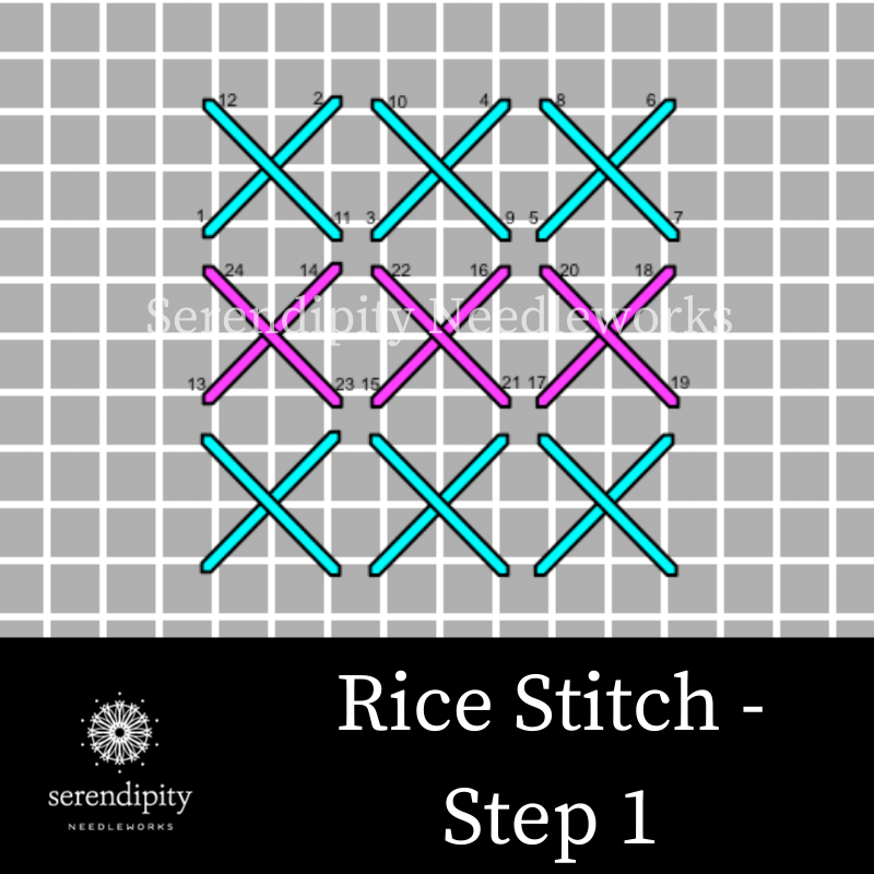 All About The Rice Stitch - Serendipity Needleworks